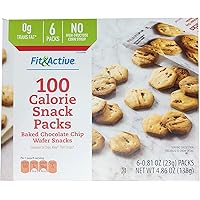 Amazon.com : Fit and Active 100 Calorie Snack Pack - Chocolate Chip and ...