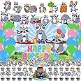 Amazon.com: 59 Pcs Raccoon Birthday Party Supplies, Woodland Raccoon ...