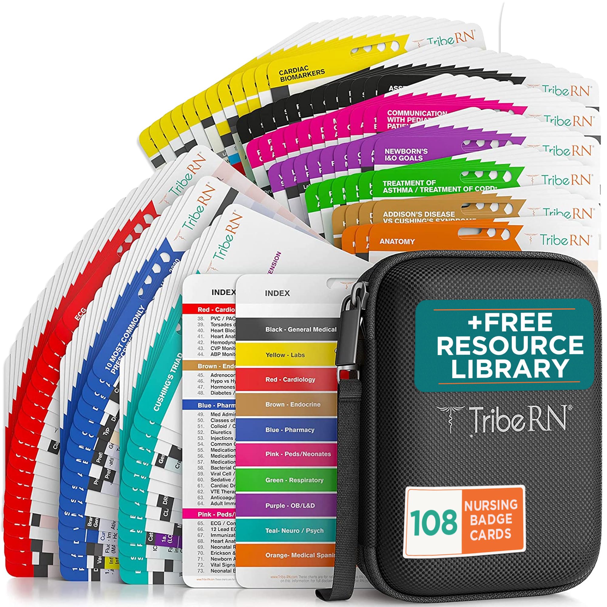 Mua Tribe RN PocketGuru Nursing Pocket Reference Cards - Nursing School ...