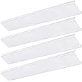 Beeveer 4 Pcs 2 Bulb Wraparound Ceiling Light Lens Replacement 48 ...