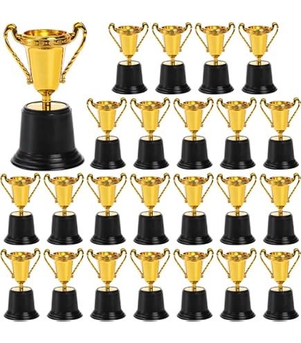 Trophy Award HTCM 24pcs Kids Award Trophies Mini Award Trophies Toy ...