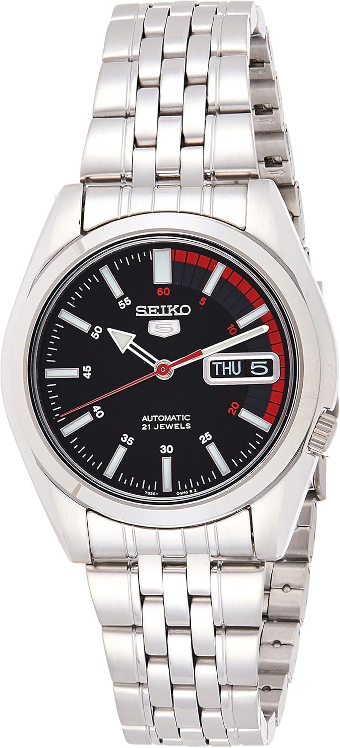 Seiko Men's Analogue Automatic Watch with Stainless Steel Strap ...
