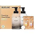 Amazon.com: BLUELAND Hand Soap Duo Slate - 2 Refillable Glass Foaming ...