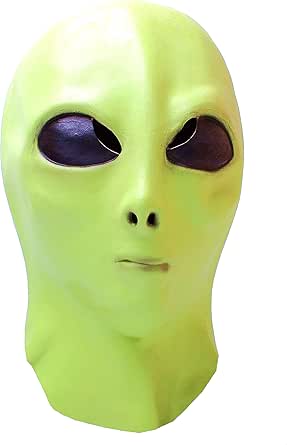Amazon.com: Alien mask-Alien Latex Maskfor Adult and Kids, Glow in The ...