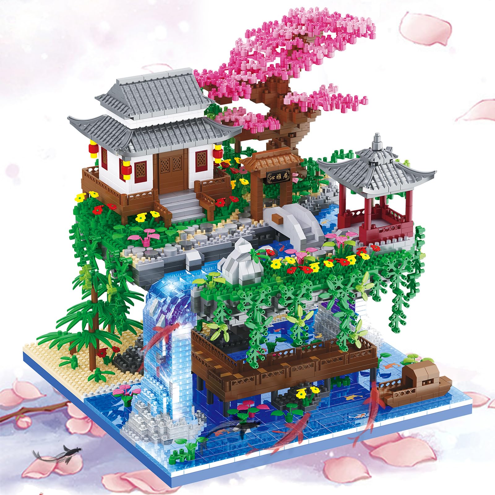 HSONLINE Cherry Blossom Bonsai Tree Building Sets,Micro Mini Building ...