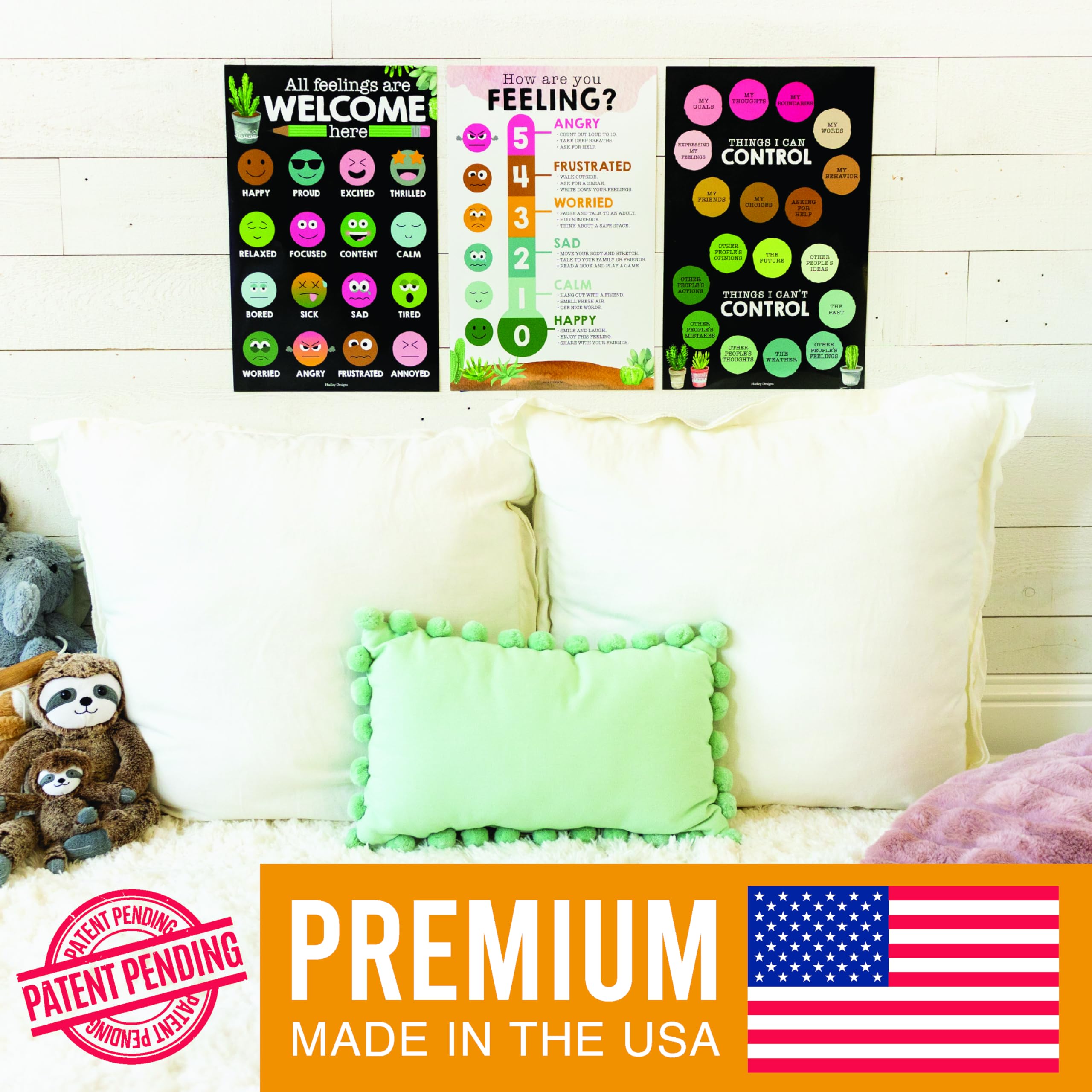 Mua 4 Cactus Feelings Chart For Kids Emotions Chart For Kids Feelings ...