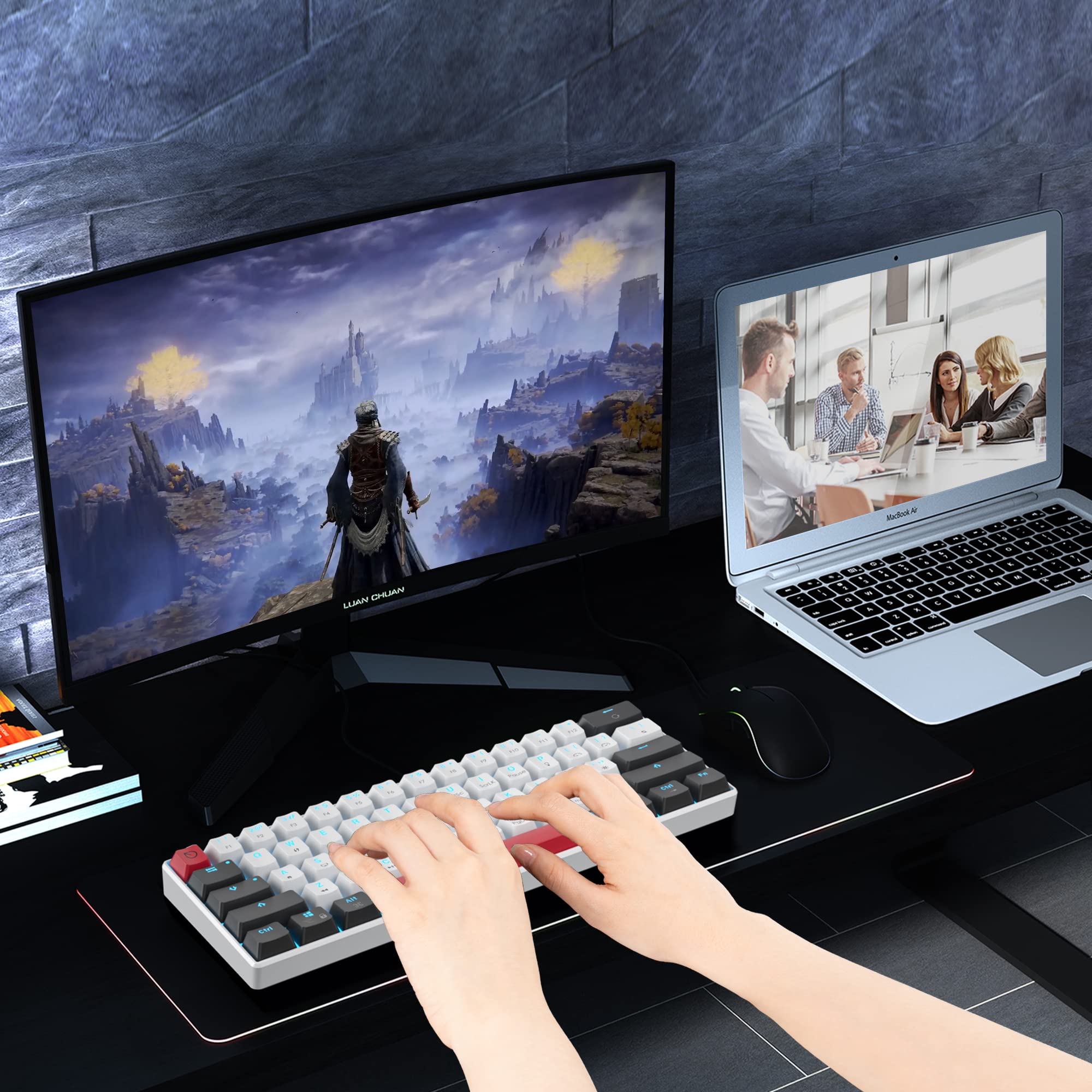 Mua Ussixchare 60% Mechanical Keyboard Mini Gaming Keyboard 60 Percent ...