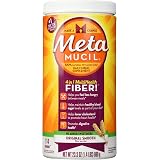 Amazon.com: Metamucil Fiber, 4-in-1 Psyllium Fiber Supplement, Sugar ...