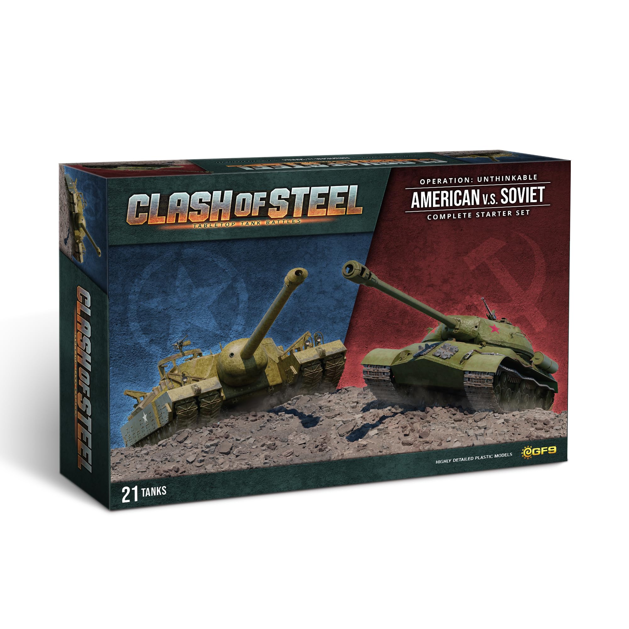 Gale Force Nine - Clash of Steel - Operation Unthinkable American v.s. Soviet Complete Starter ...