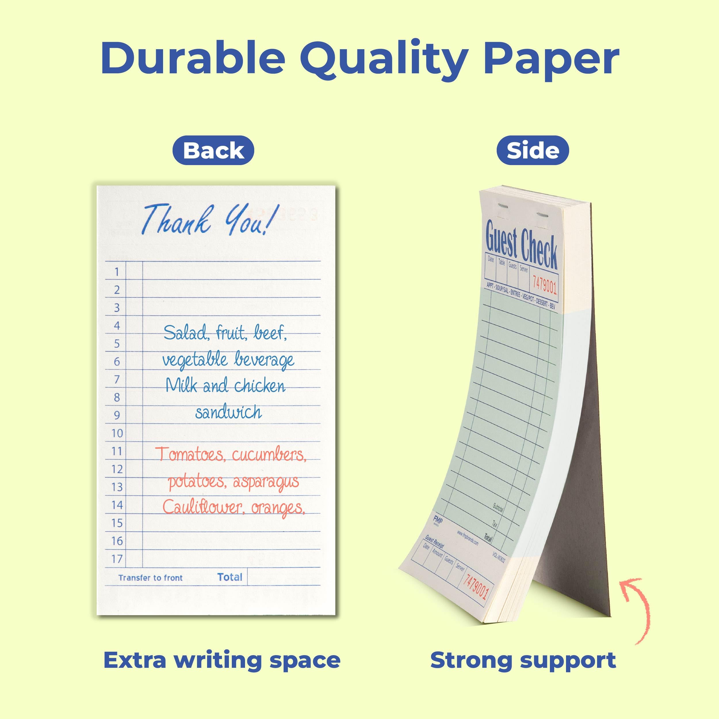 Mua FMP Brands Guest Check Books for Servers, Server Note Pads Paper ...