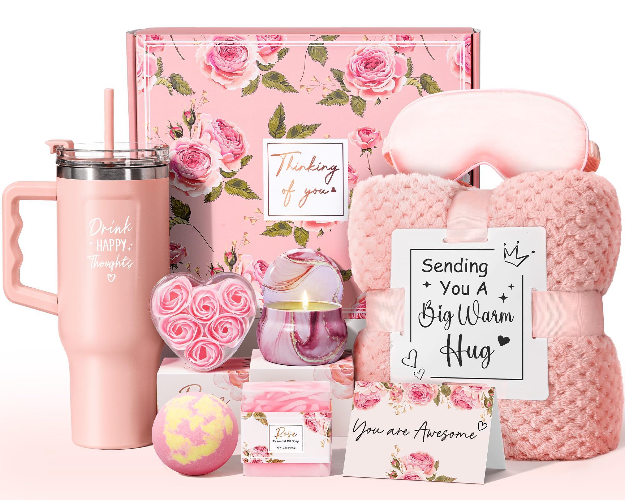 Birthday Gifts for Women Self Care Gifts Get Well Soon Gifts, Rose ...