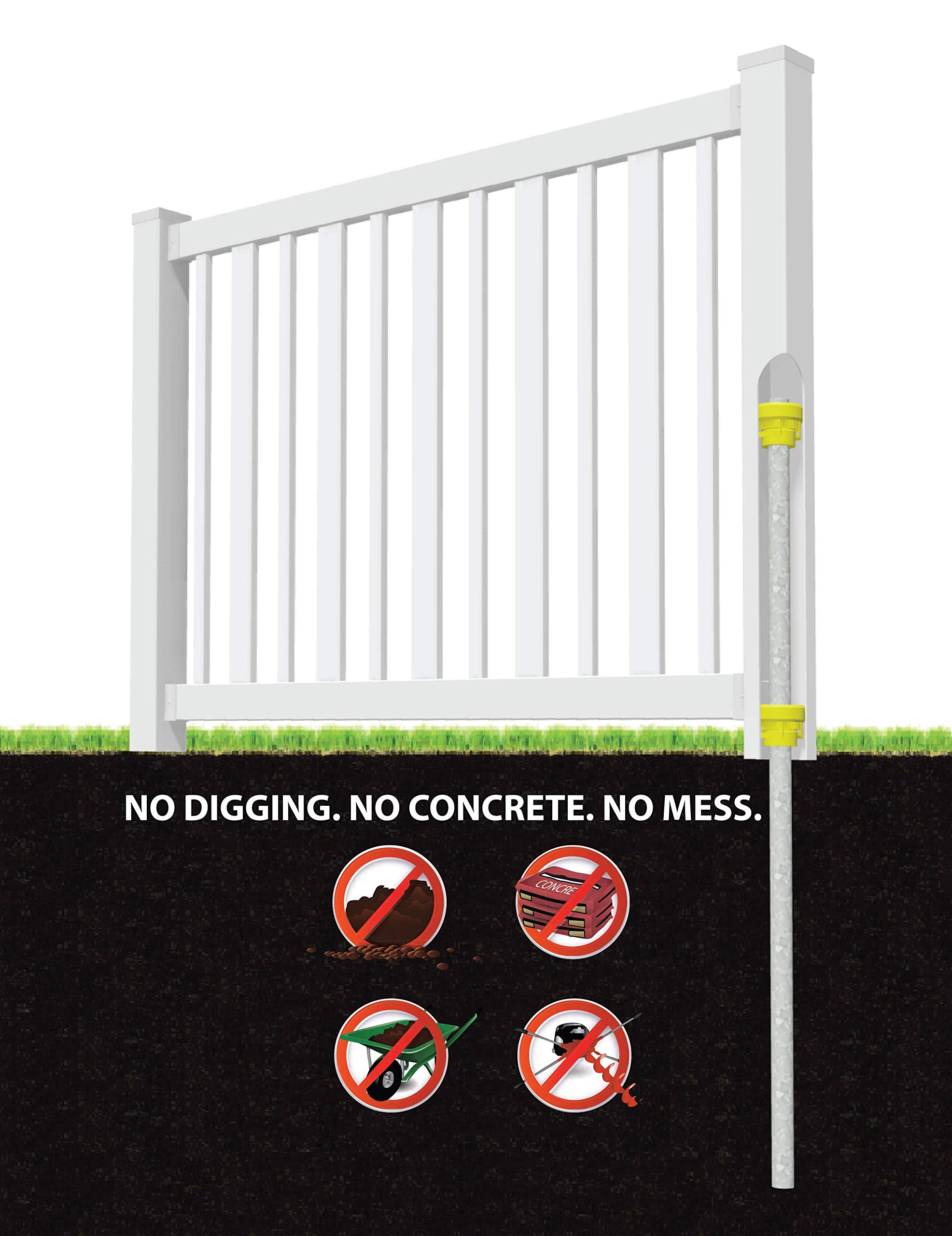 WamBam No-Dig BL19103 No-Dig BL19103 Permanent Sturbridge Yd & Pool ...