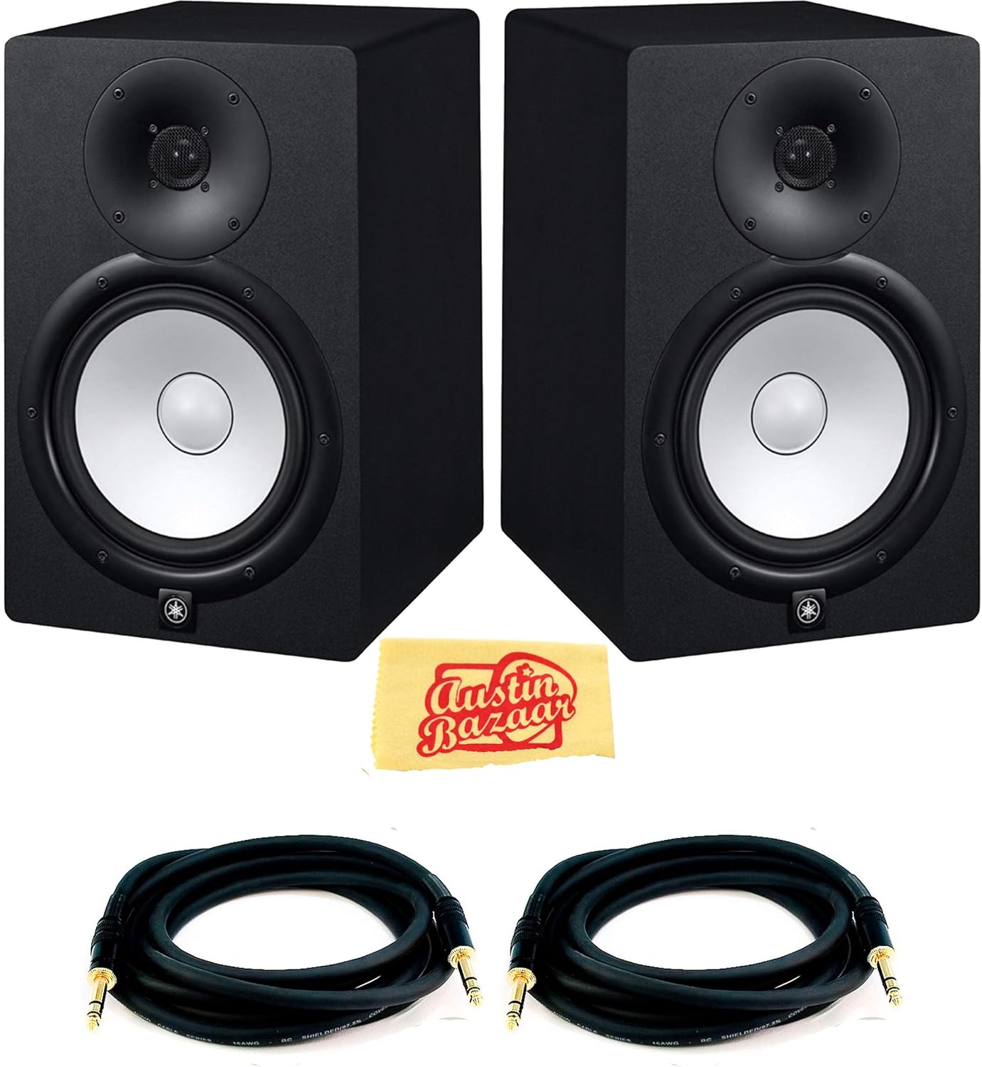 Amazon.com: Yamaha HS7 Powered Studio Monitor Pair Bundle with Two ...