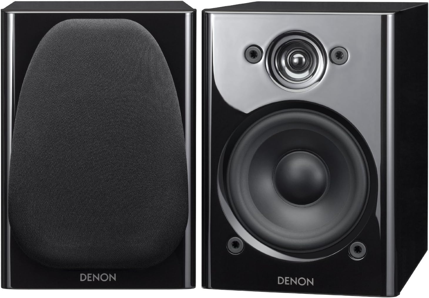 Denon SCN5 Speakers (Pair) (Gloss black): Amazon.co.uk: Hi-Fi & Speakers