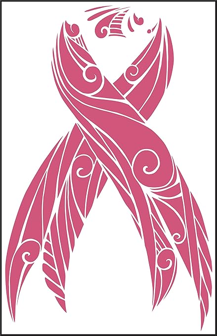 Amazon.com: Pink Tribal Pattern Boho Breast Cancer Ribbon Vinyl Decal ...
