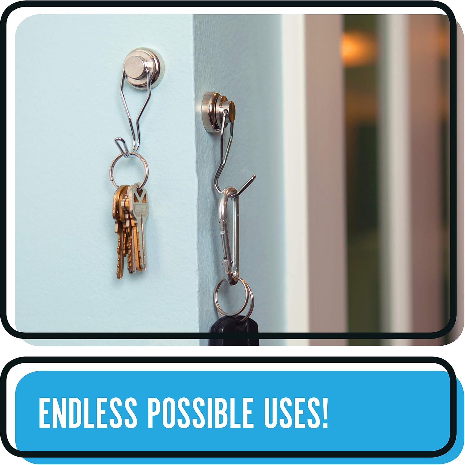 Uncluttered Designs Mighty Magnet Swivel Hooks – Ultra Heavy Duty ...