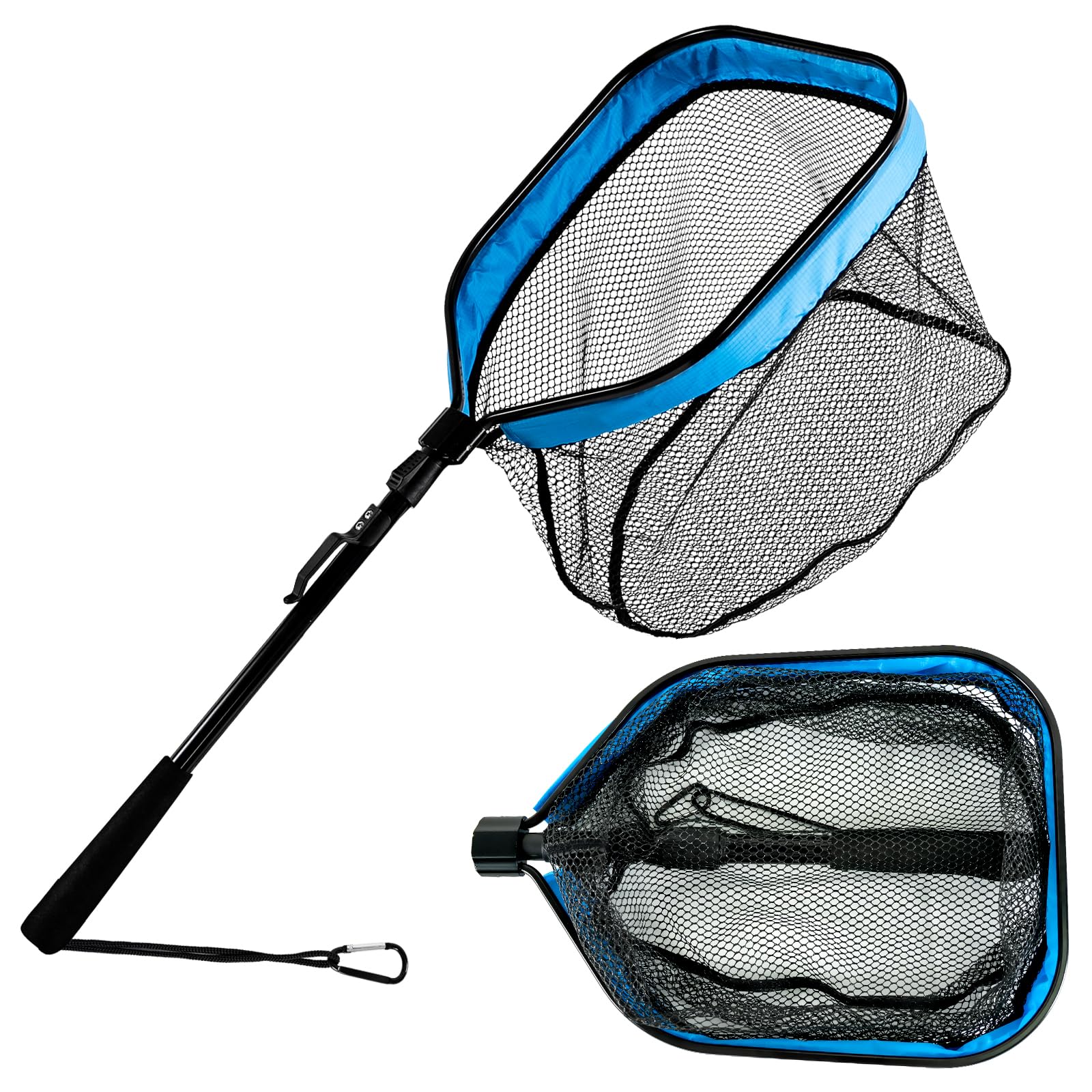 Floating Fishing Net with Handle for Steelhead,Salmon,Fly,Kayak,Bass ...