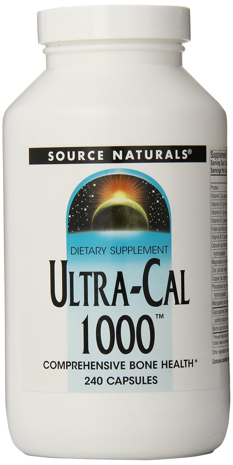 Amazon.com: Source Naturals Ultra-Cal 1000, Comprehensive Bone Health ...