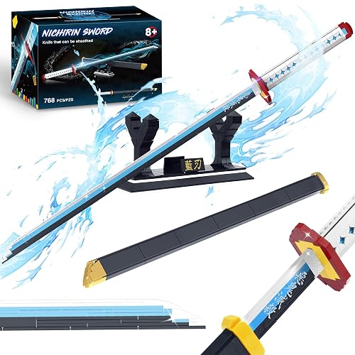 Jorumo Swords Building Block for Adults and Kids, 39in Tomioka Giyuu ...