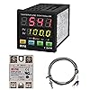 PID Temperature Controller Meter Indicator, Jaybva High Voltage 100V to 240V PID Thermostat with ...