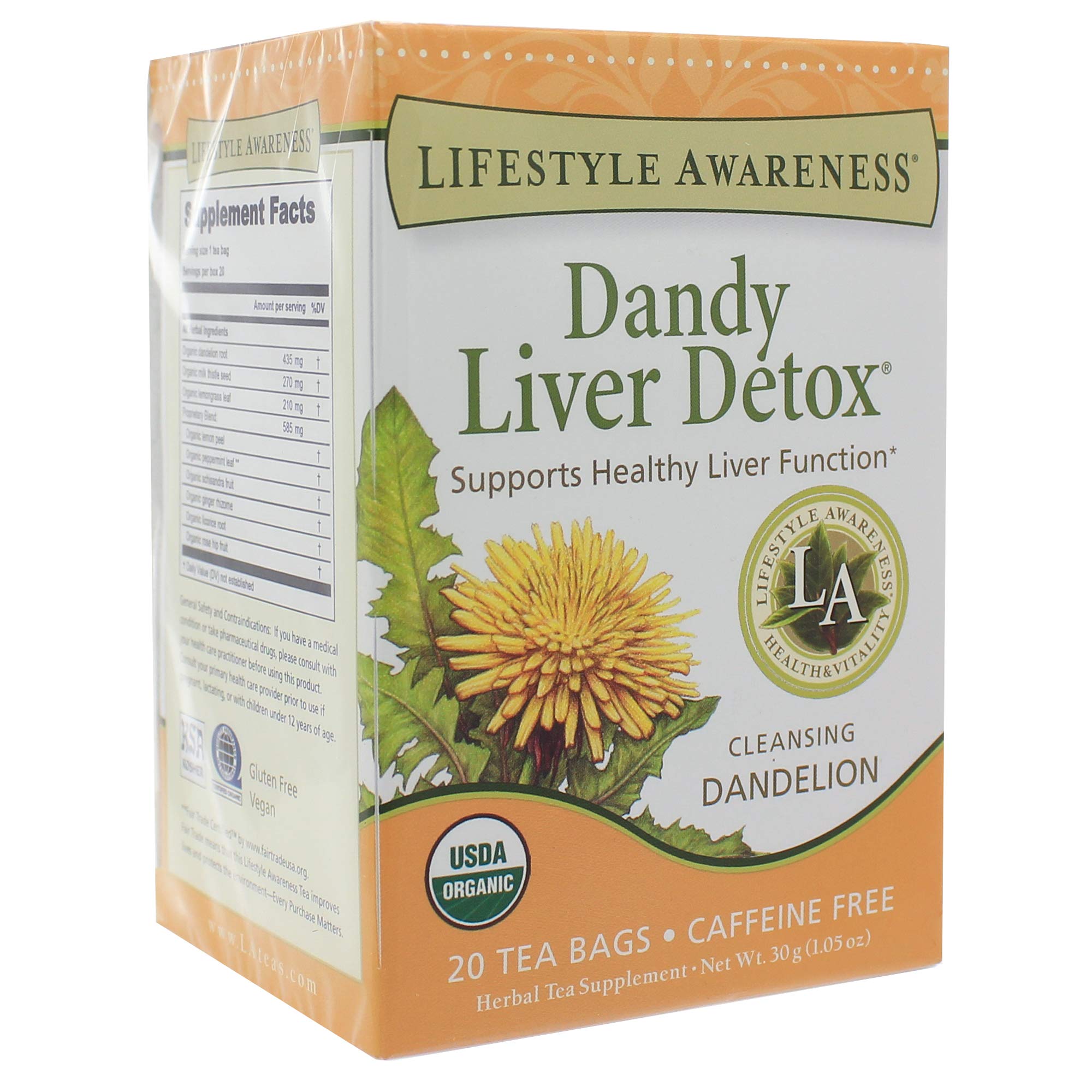 Mua Lifestyle Awareness Teas Organic Dandy Liver Detox Caffeine Free ...