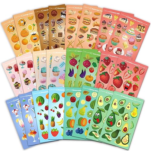 HORIECHALY Stickers for Kids, Smelly Stickers Scratch and Sniff 48 ...