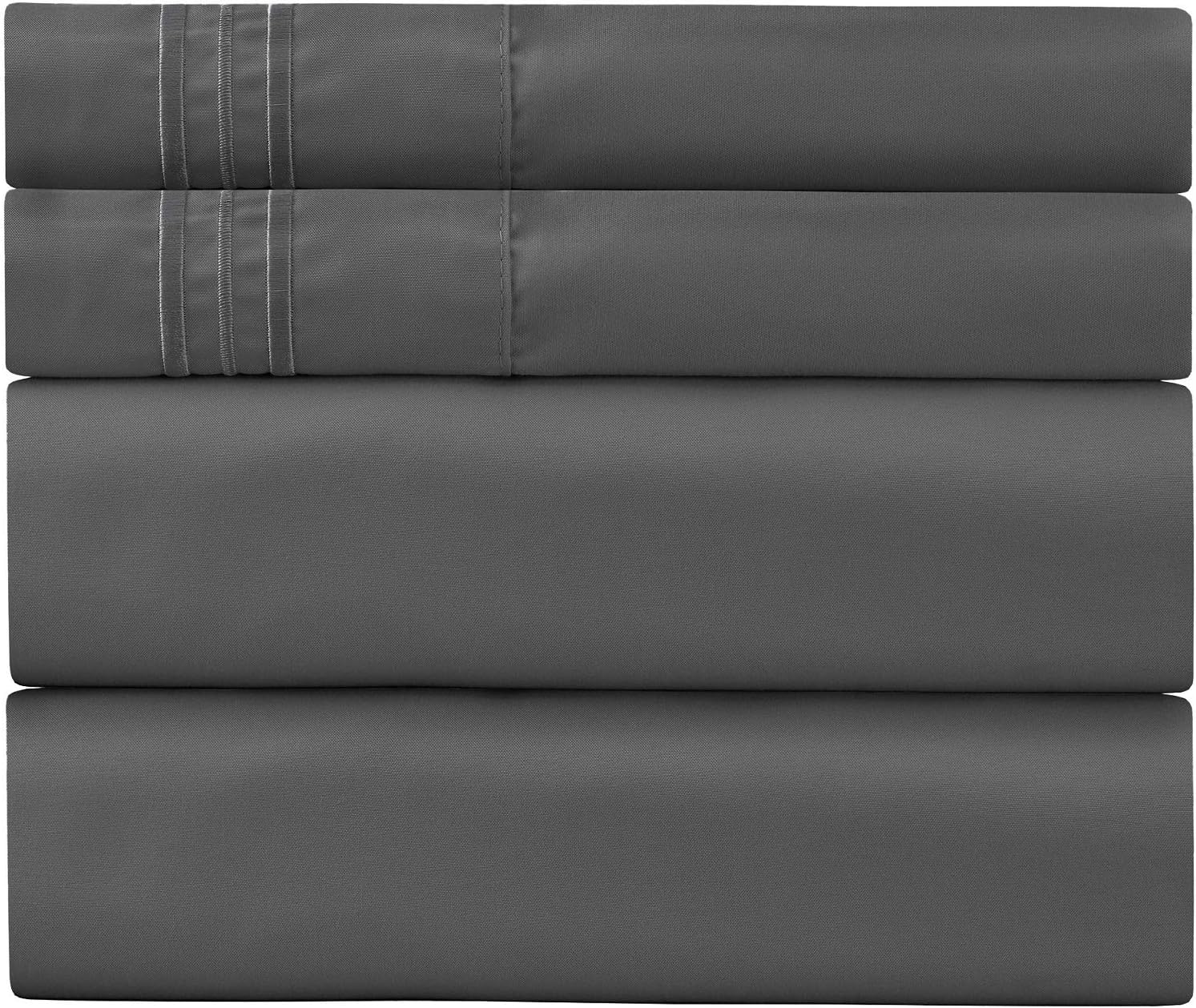 Amazon King Size Sheets Set Of 2 Gray Pillow Cases Flat And amazon-king-size-sheets-set-of-2-gray-pillow-cases-flat-and