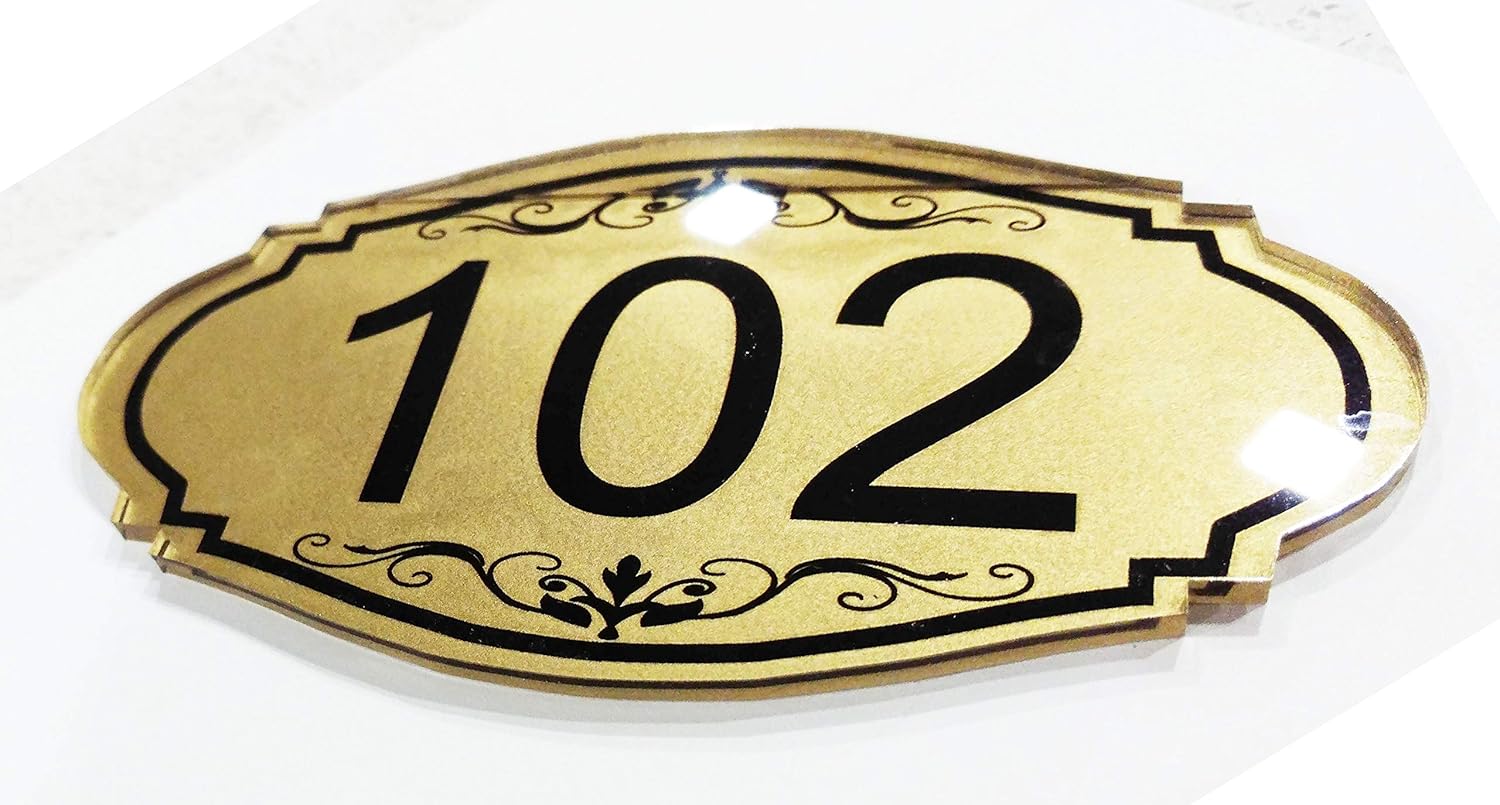 Amazon.com: Custom Room Number Plaque, Acrylic Sign Plate for Office ...