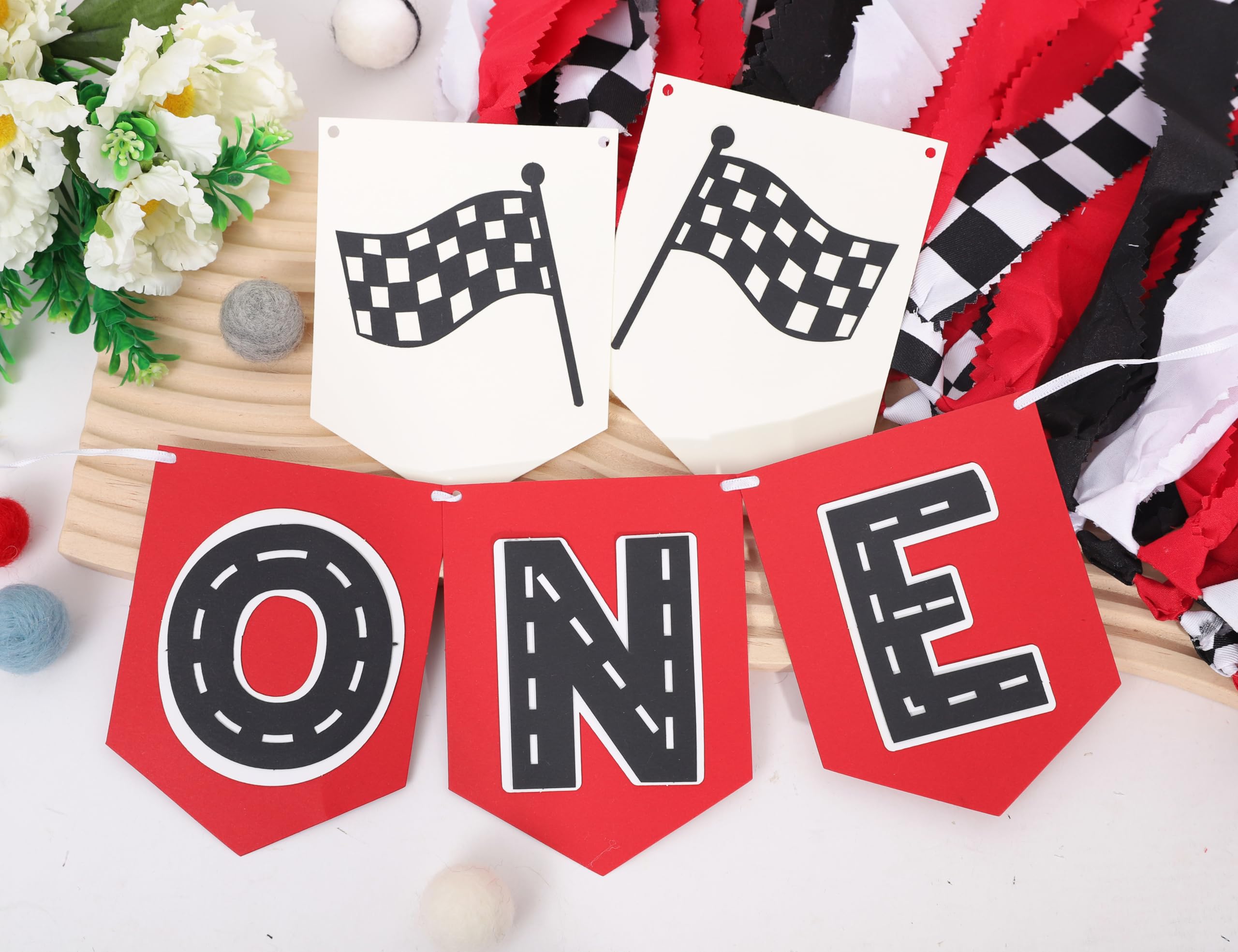 Mua Race Car High Chair Banner - Fast One Birthday Party Decorations ...