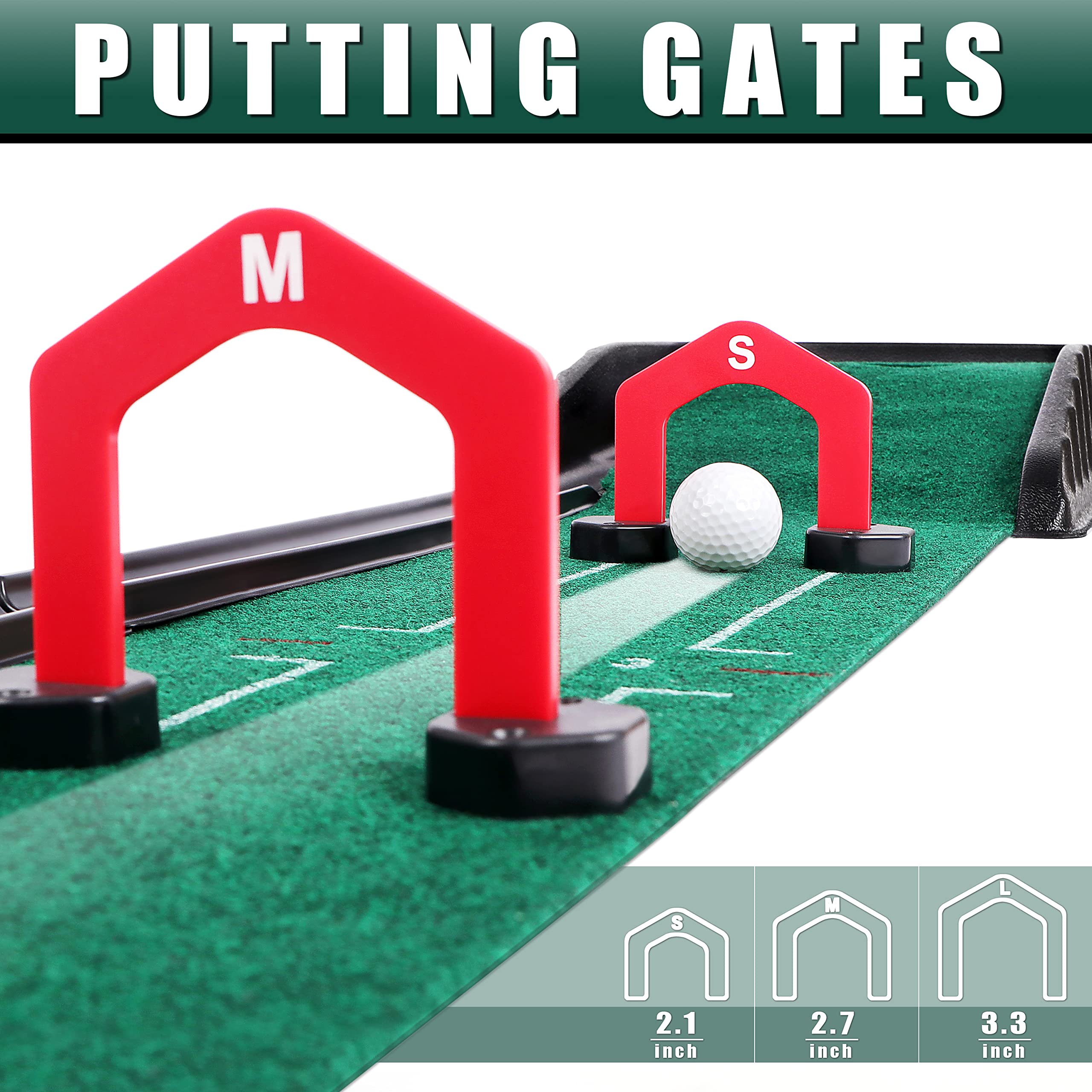 Mua Premium Golf Putting Mat Come with Golf Putting Gates - Realistic ...