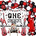 Amazon.com: Sursurprise One Rocks 1st Birthday Decorations, Rock and ...