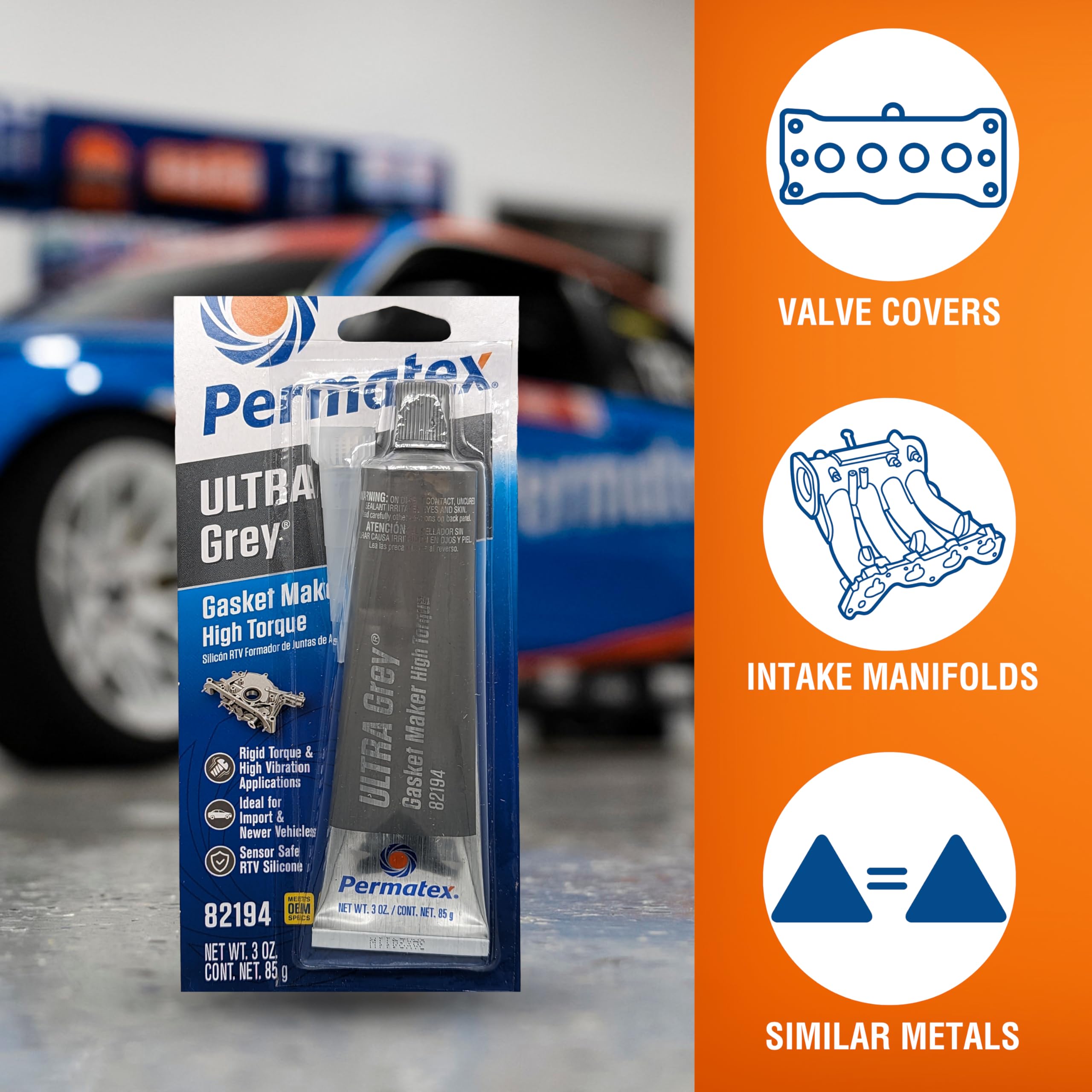 Mua Permatex 82194 Ultra Grey Rigid High-Torque RTV Silicone Gasket ...