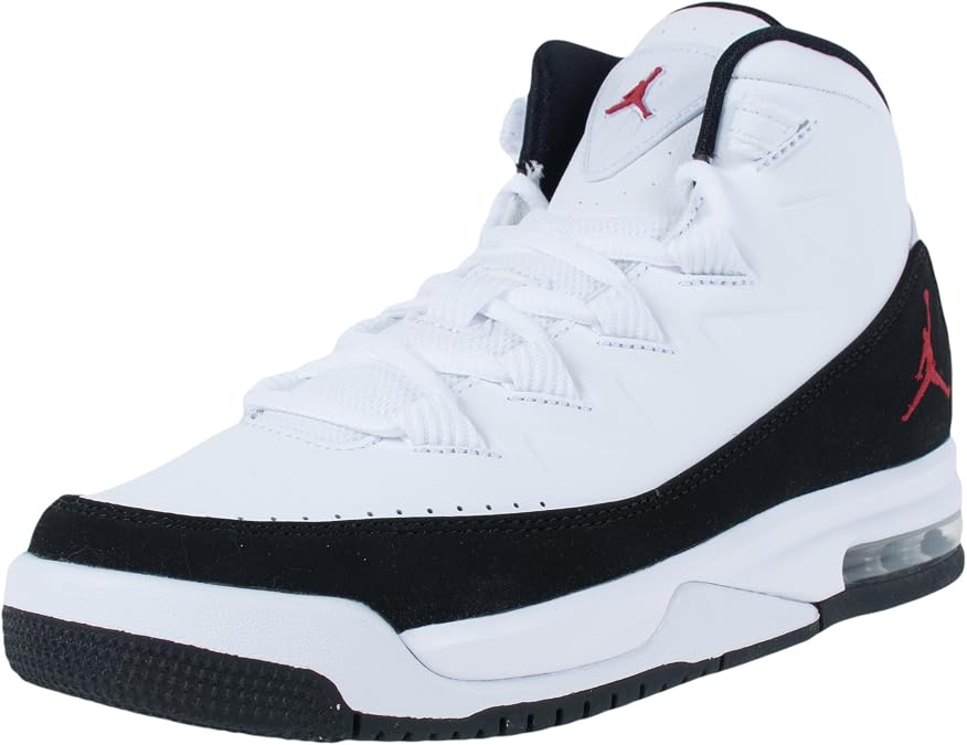 Nike Jungen Jordan Air Deluxe BG Turnschuhe, Weiß/Rot/Schwarz (Weiß/Gym ...