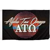 Amazon.com : Alpha Tau Omega USA Letter Fraternity Flag Greek Banner ...