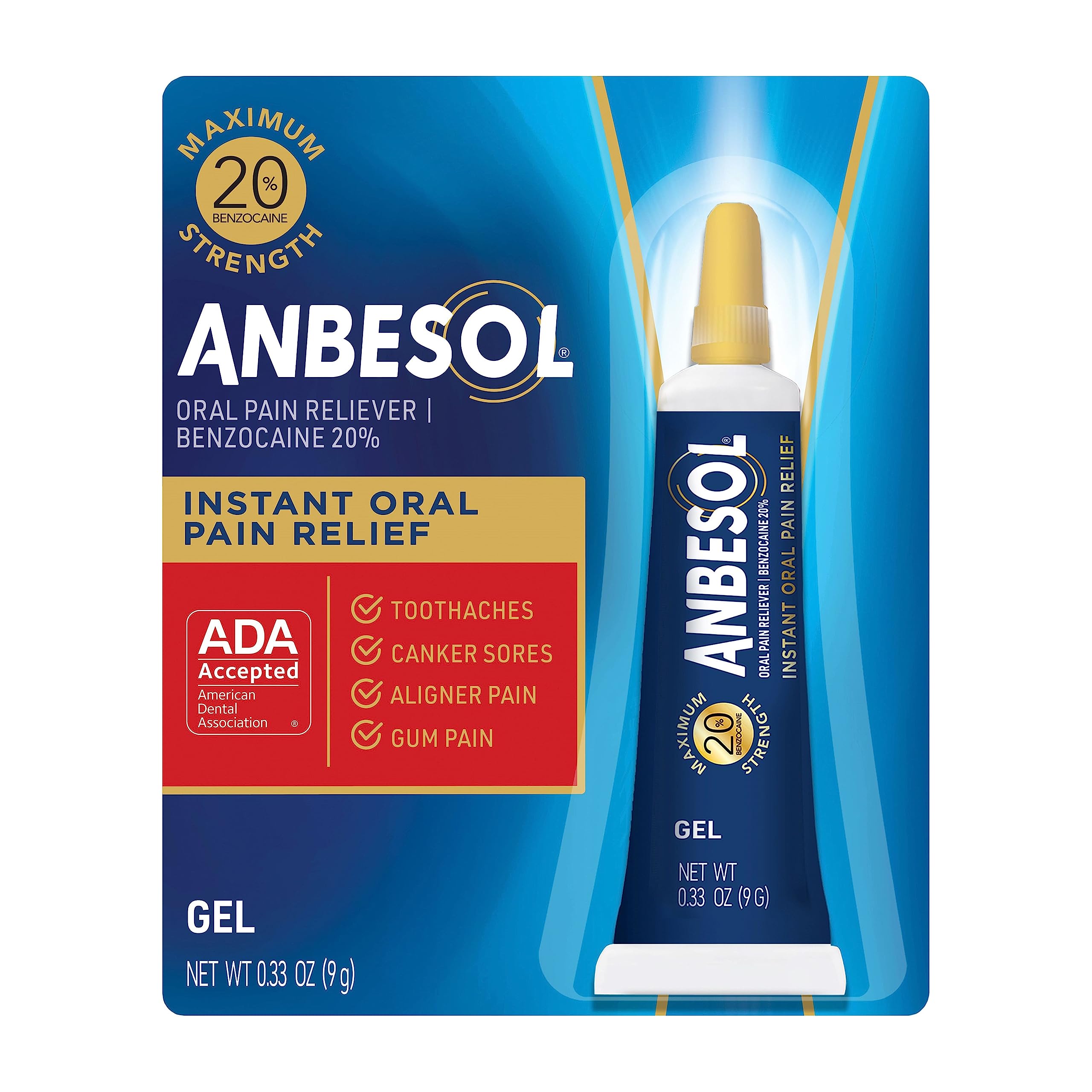 Mua Anbesol Maximum Strength Oral Pain Relief Gel, Instant Pain Relief ...