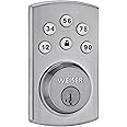 Weiser Powerbolt 2 Satin Chrome Keyless Entry Door Lock/Deadbolt Lock ...