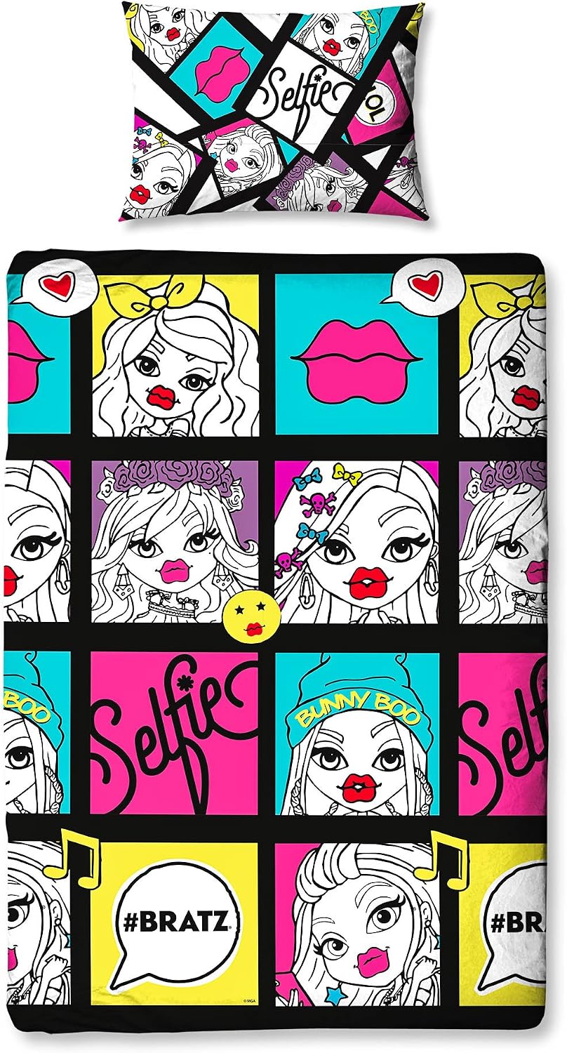Character World Bratz Hashtag Single Duvet Set: Amazon.co.uk: Kitchen ...