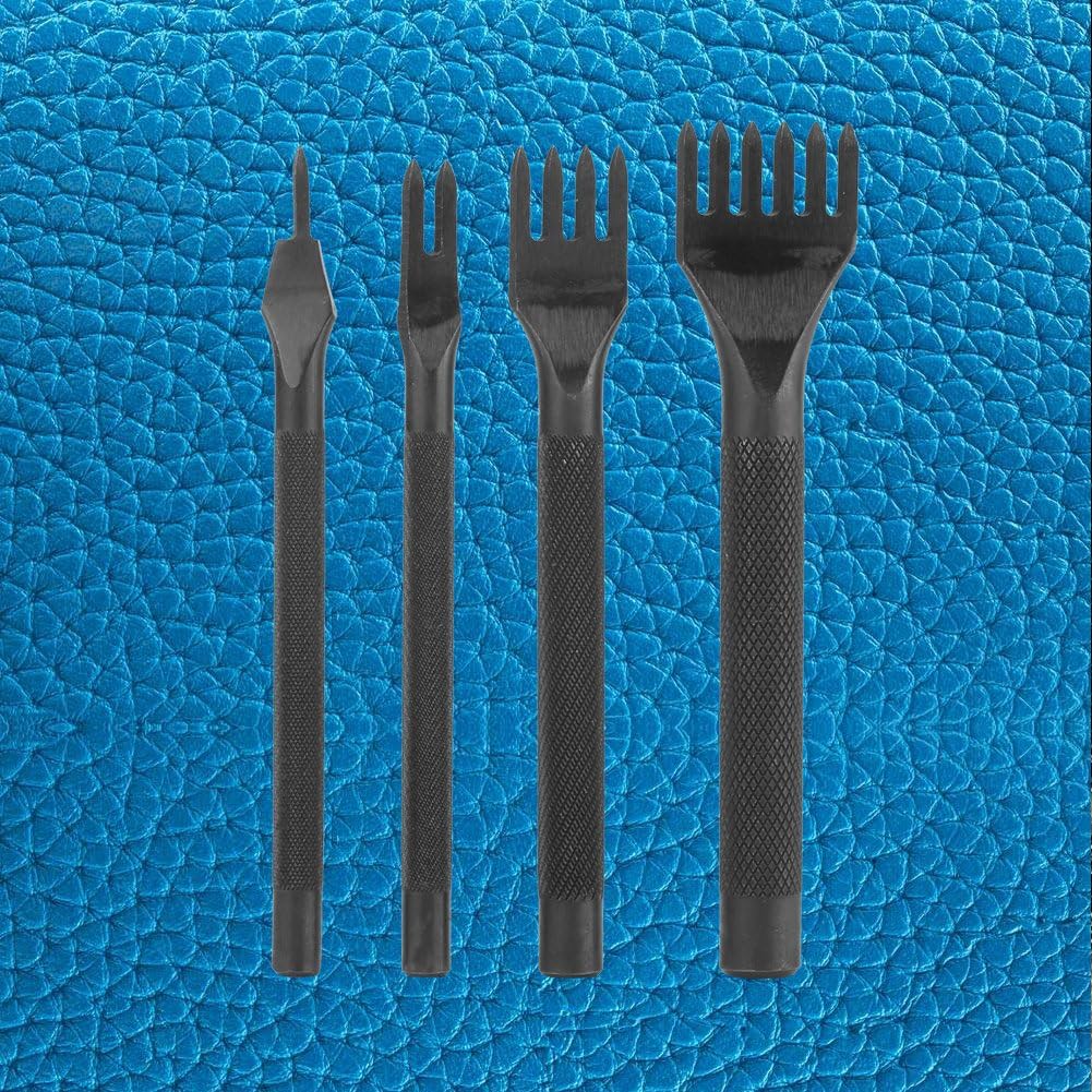 Steel DIY Diamond Lacing Stitching Chisel Set Leather Craft Kits ...