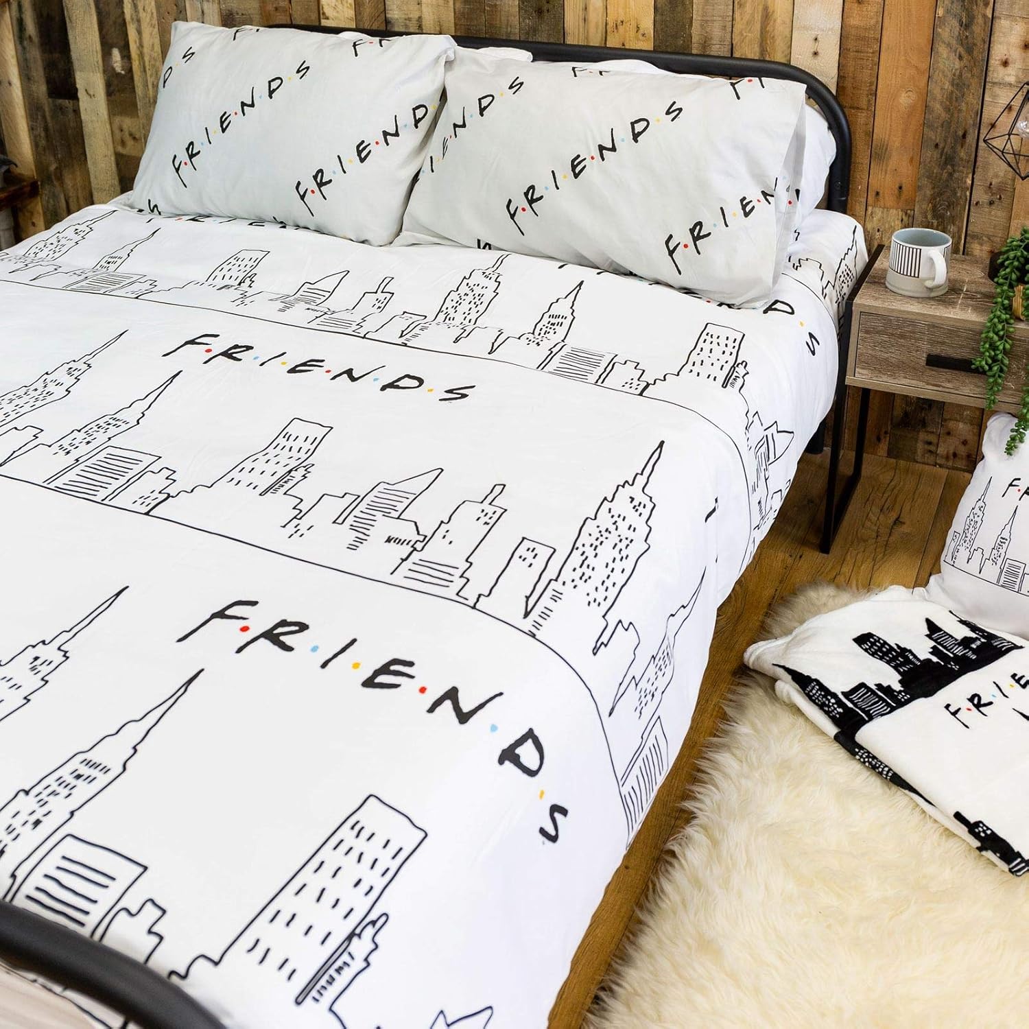 Friends TV Show Scene Double Duvet Cover Officially Licensed Reversible ...