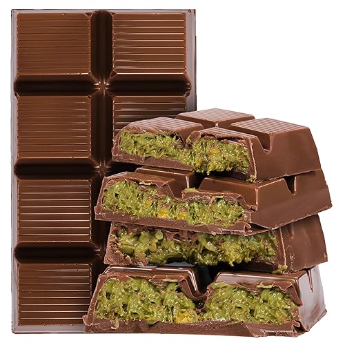 Eastanbul Dubai Chocolate Bar Pistachio, 7oz, Premium Pistachio Dubai ...