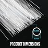 Reallnaive 1000 Pcs Glass Capillary Tube 100 mm Melting Point Tube Both ...