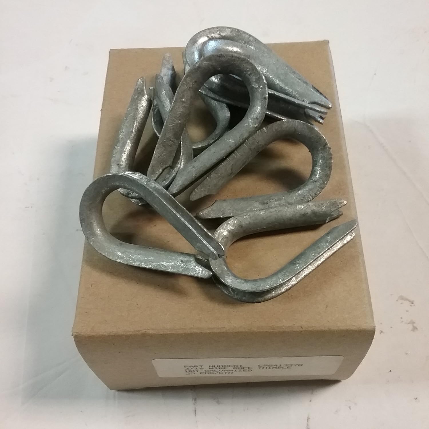 3/16" Galvanized Wire Rope Thimbles - Bag of 25 Pieces: Amazon.com ...