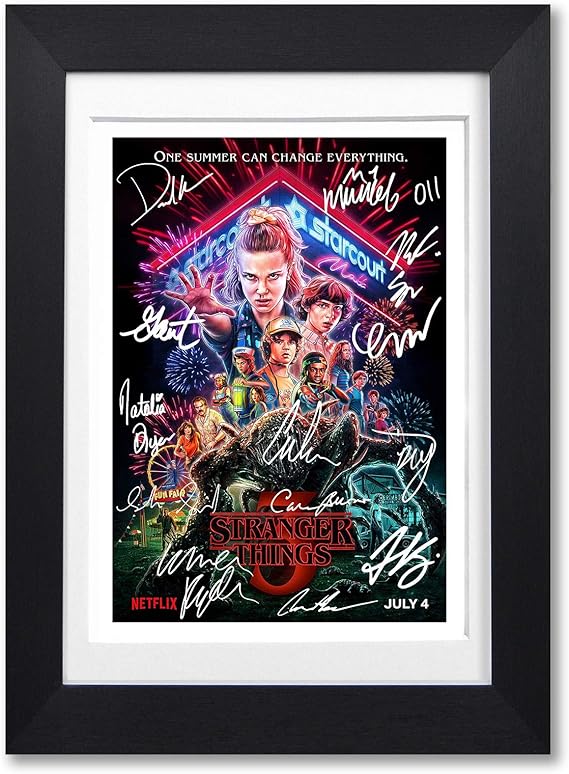 Stranger Things Season 3 Cast Signed Autograph A4 Poster Photo Print TV ...
