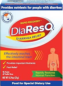 Amazon.com: DiaResQ Diarrhea Relief, Vanilla, 3 Packets Each(Pack of 7 ...