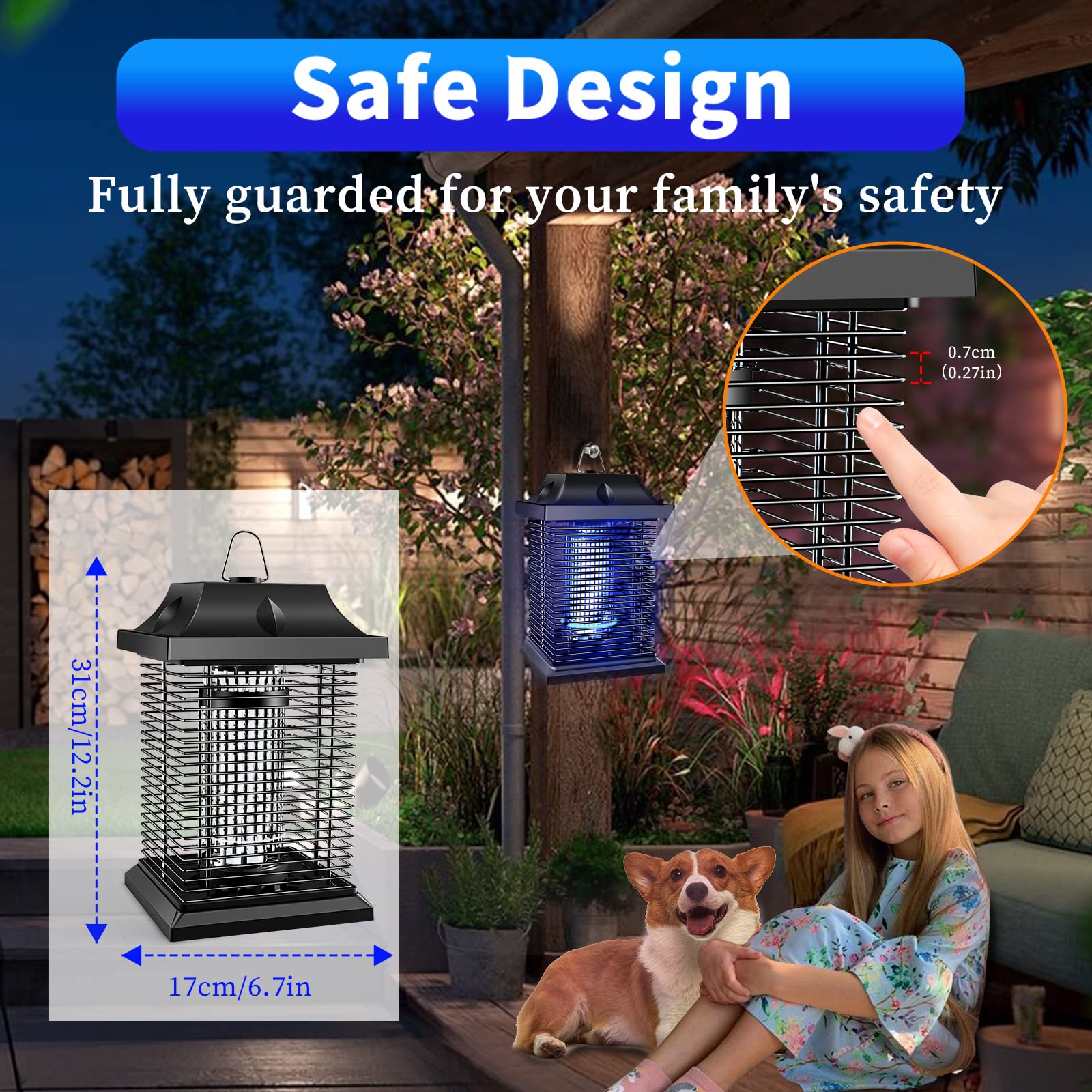 Mua Bug Zapper Outdoor - 4500V 20W Electric Mosquito Zappers Killer ...