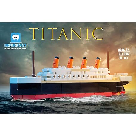 Mua Brick Loot Titanic Building Set – 217-Piece Lego Compatible Ship ...