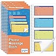 Amazon.com : Spiral Bound Phone Message Book 5-1/4x11inch Phone Message ...