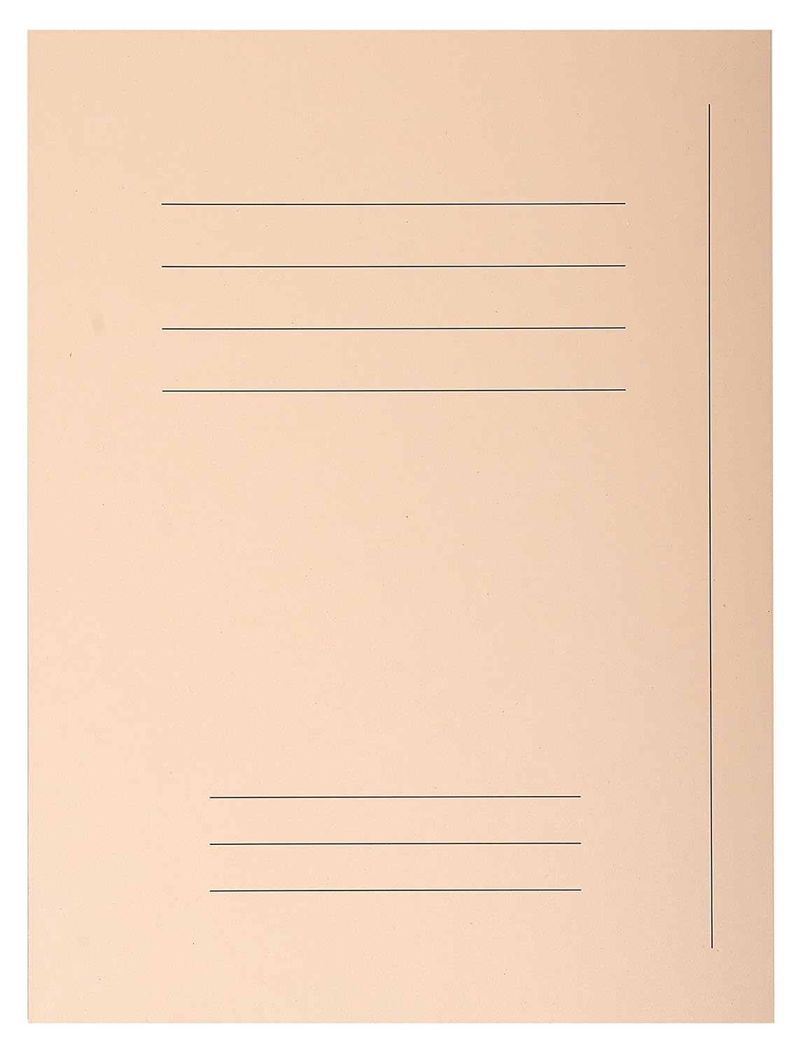 Exacompta 24 x 32 cm, Forever Printed Square Cut Folders, 220 g - Buff ...