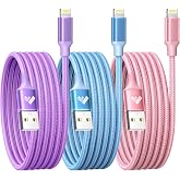 Amazon.com: 3Pack 90 Degree iPhone Charger 3ft, Apple MFi Certified 3 ...
