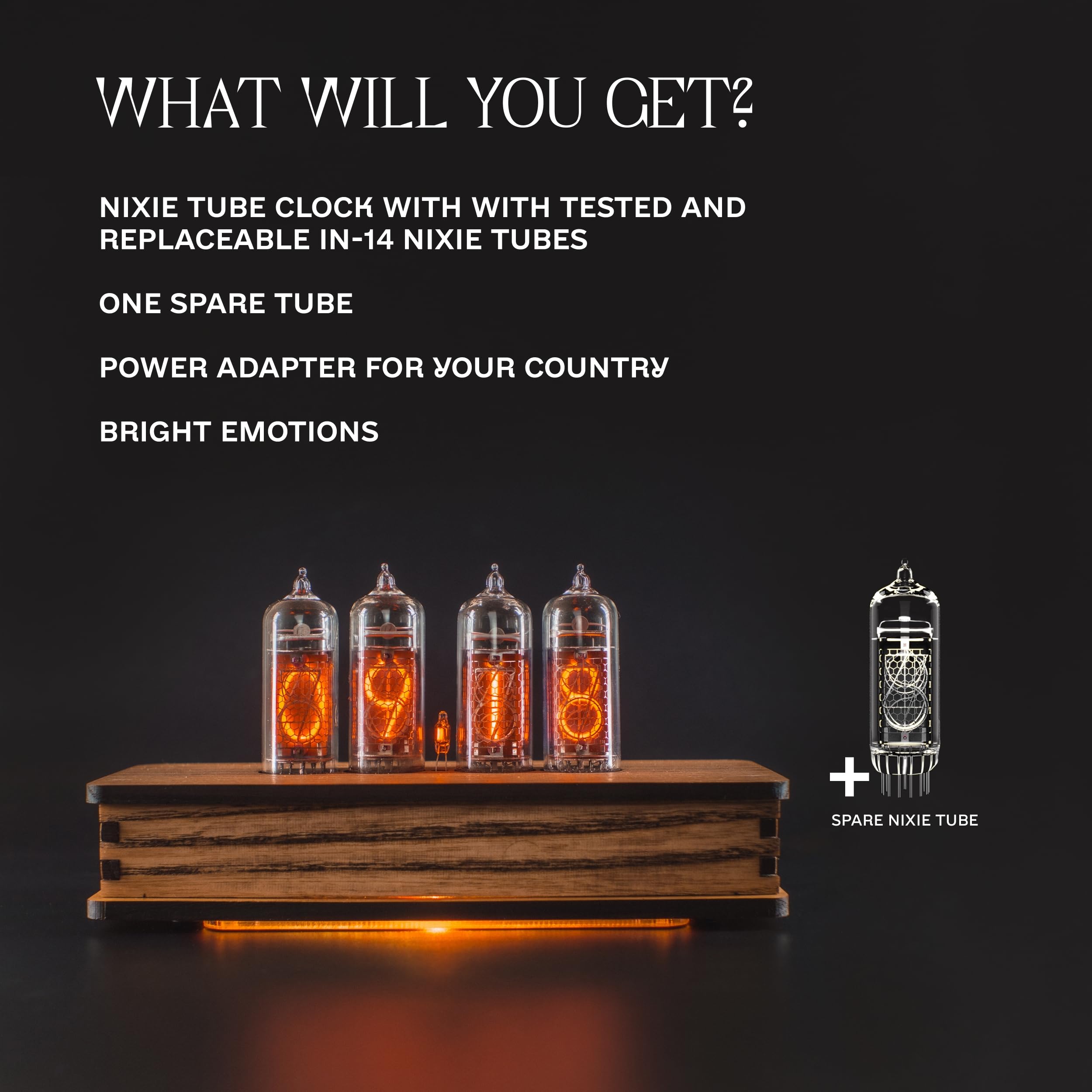 Mua Nixie Star Real Nixie Tube Bulb Clock Bundle with Spare IN-14 Nixie ...